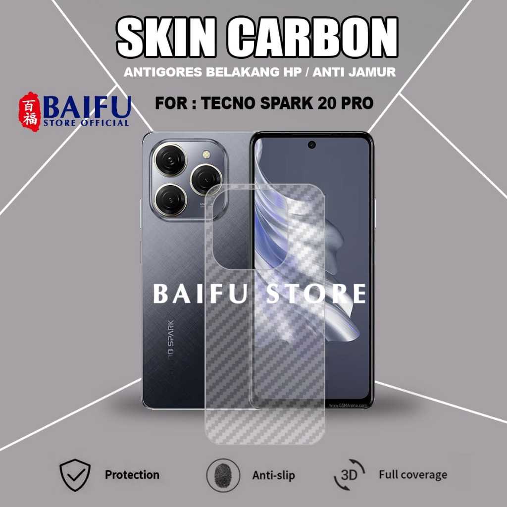 Tecno Spark 20 Pro Tecno Spark 20 Pro Plus Skin Carbon Garskin Anti ...