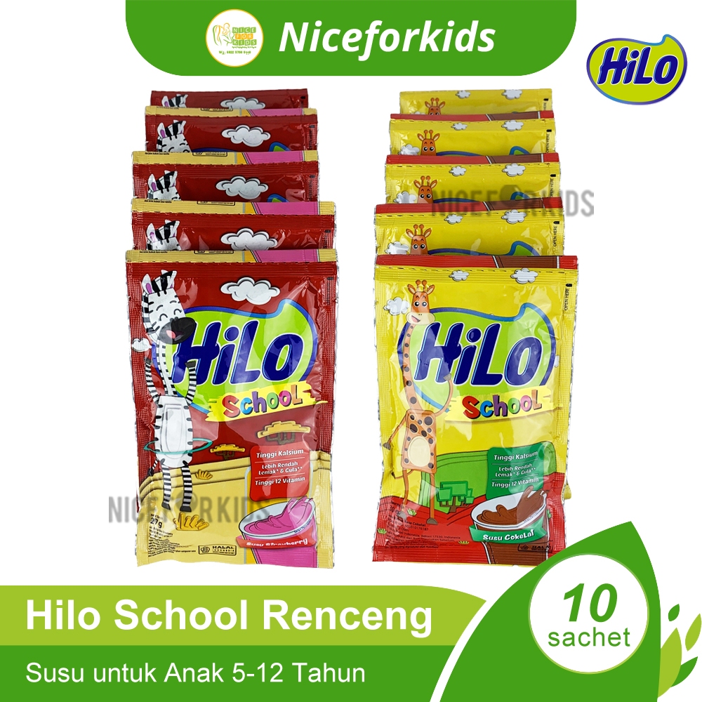 Hilo School Renceng Contents 10 sachets / High Calcium Milk for ...