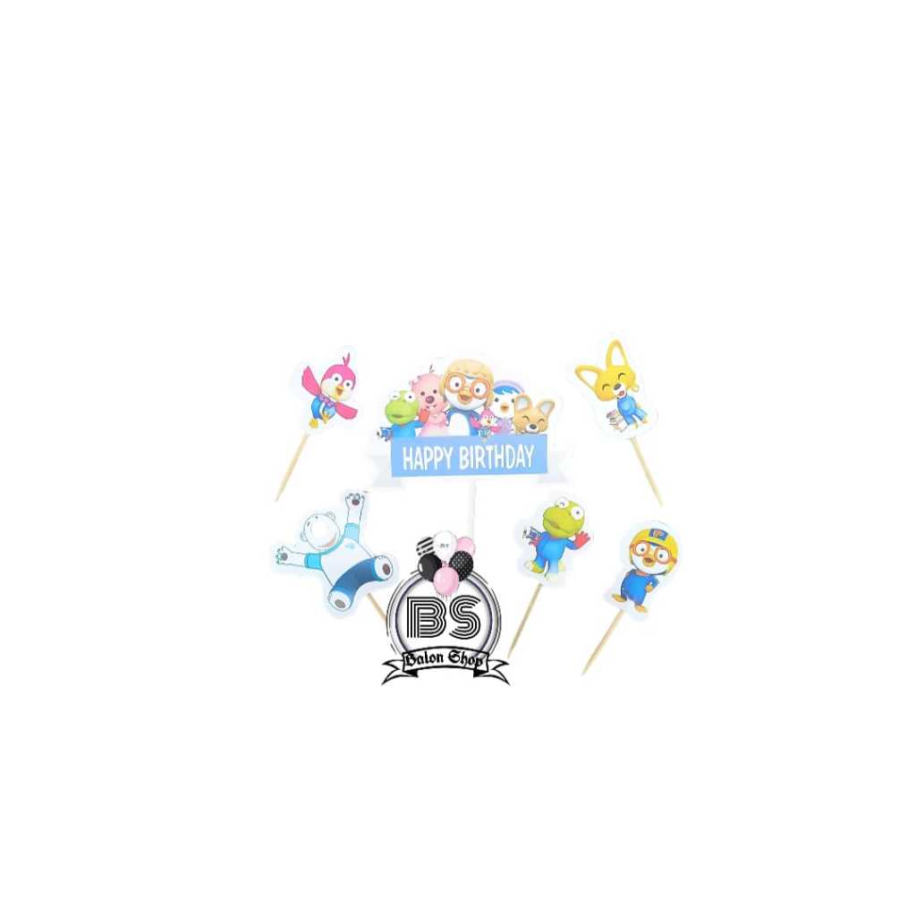 Pororo CHARACTER CAKE TOPPER | Decorative CAKE | Cartoon CHARACTER ...