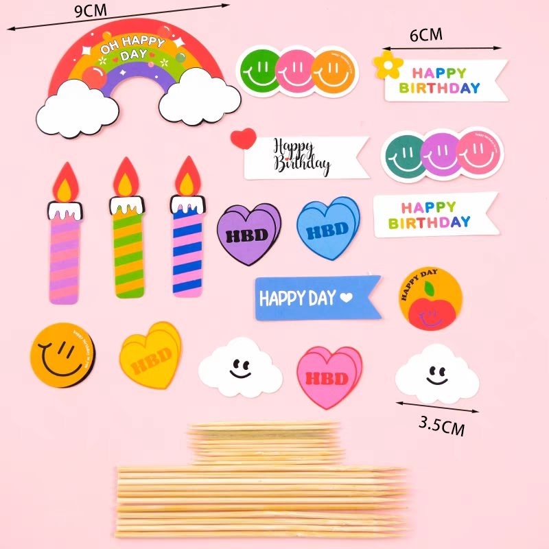 Beautiful INSTANT BEAR BIRTHDAY CAKE TOPPER SET | Shopee Philippines