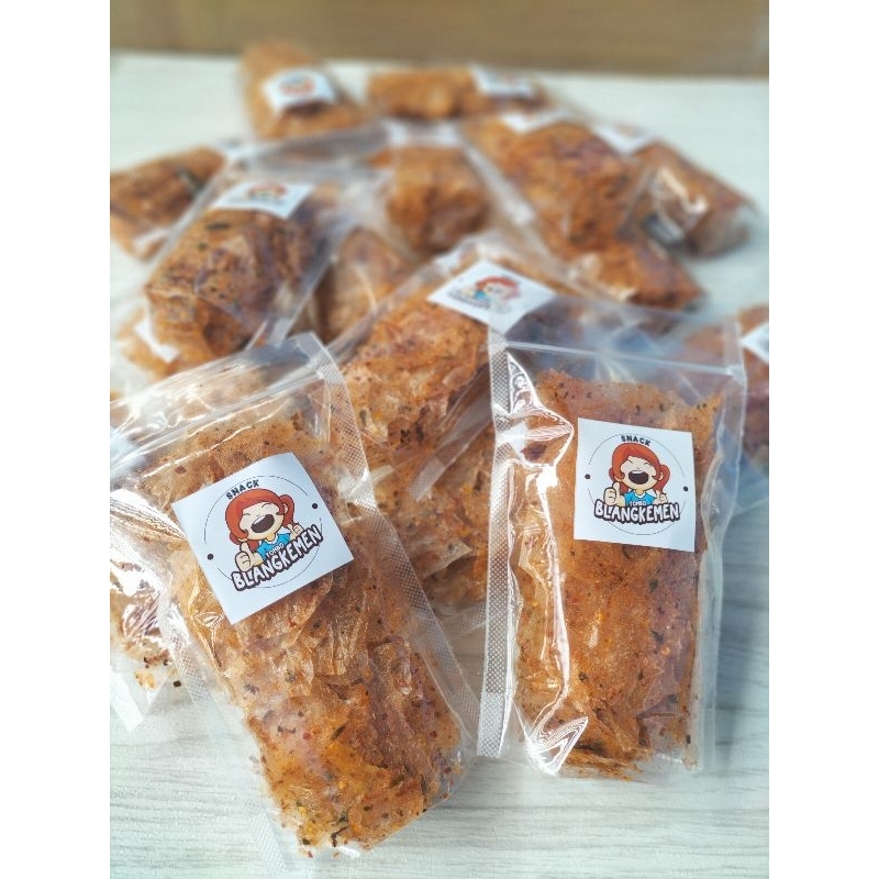 Kripca chips spicy glass lime leaves 50 grams of beledak chips | Shopee ...