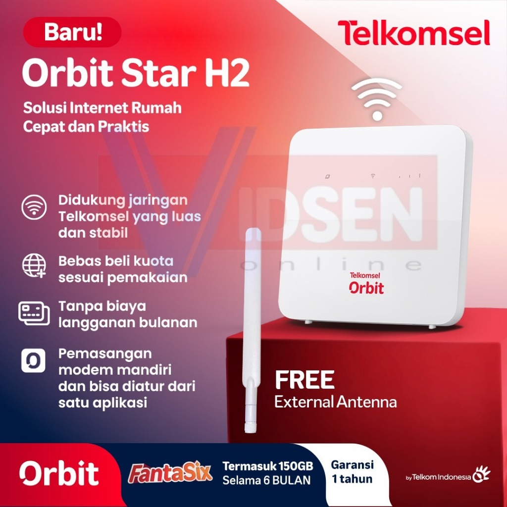Huawei B320 Telkomsel Orbit Star H2 Modem Router WiFi High Speed Free ...