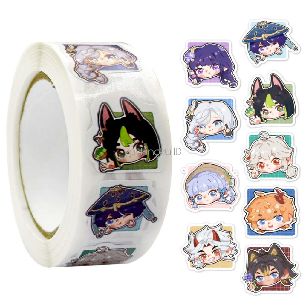 [size 2cm - SMALL] sticker roll contains 500 pcs / Genshin Impact ...