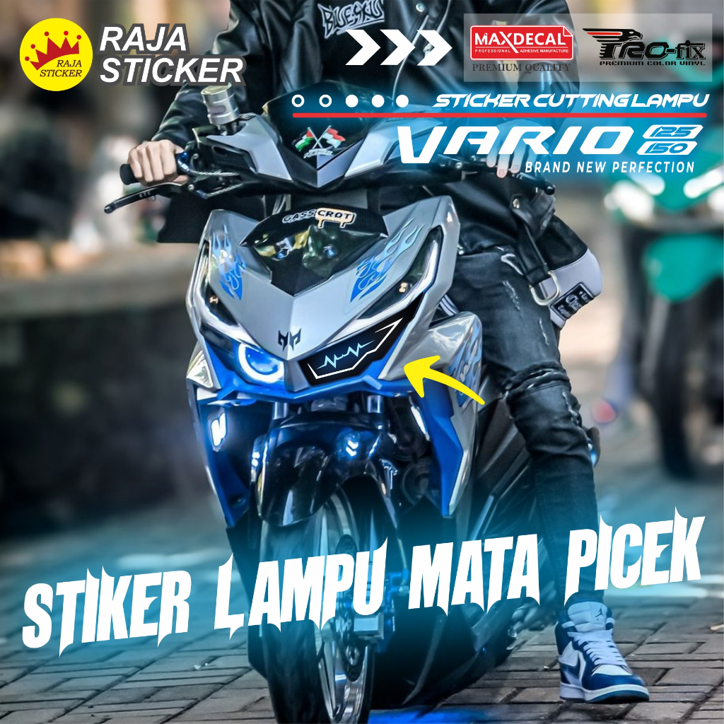 MATA Vario 125 led Eye cutting Sticker | Shopee Philippines