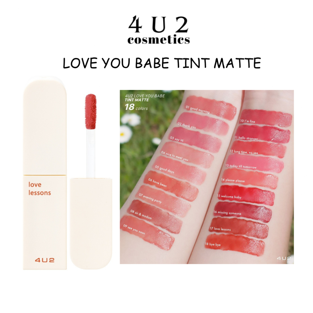 4u2 LOVE YOU BABE Tint MATTE Lip Tint | Shopee Philippines