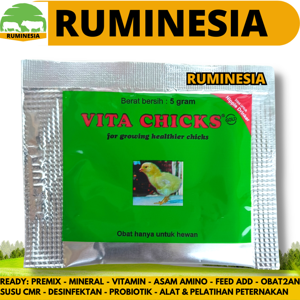 Vita CHICK 5gram - Vitamin Growth Of Chicks Bird Poultry Vita Chicks ...