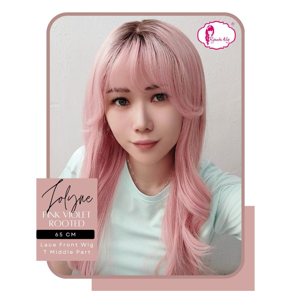 Ryuuta Wig Lace Front Wig Straight Long Blow Jolyne Women's Wig 65 cm ...
