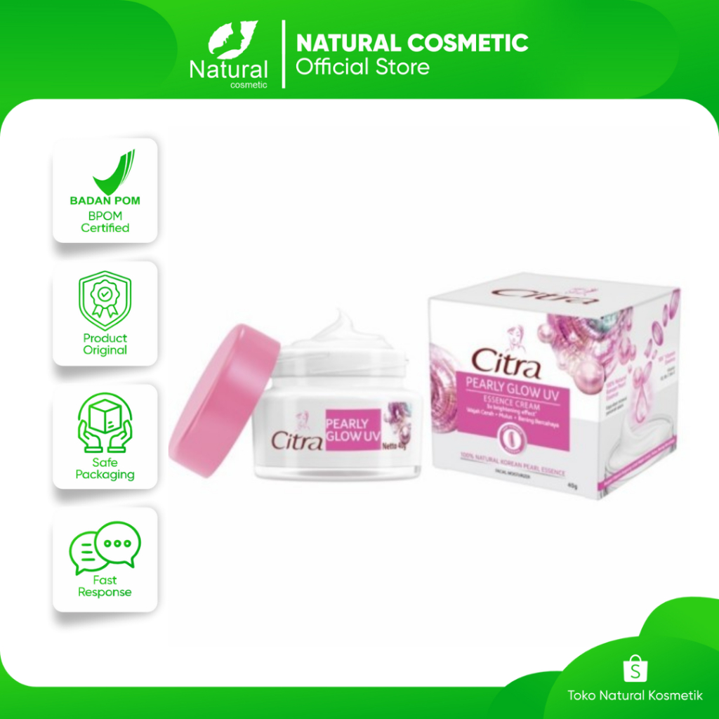 Citra Pearly Glow Uv Pearl Essence Face Moisturizer 40 Gr | Shopee ...