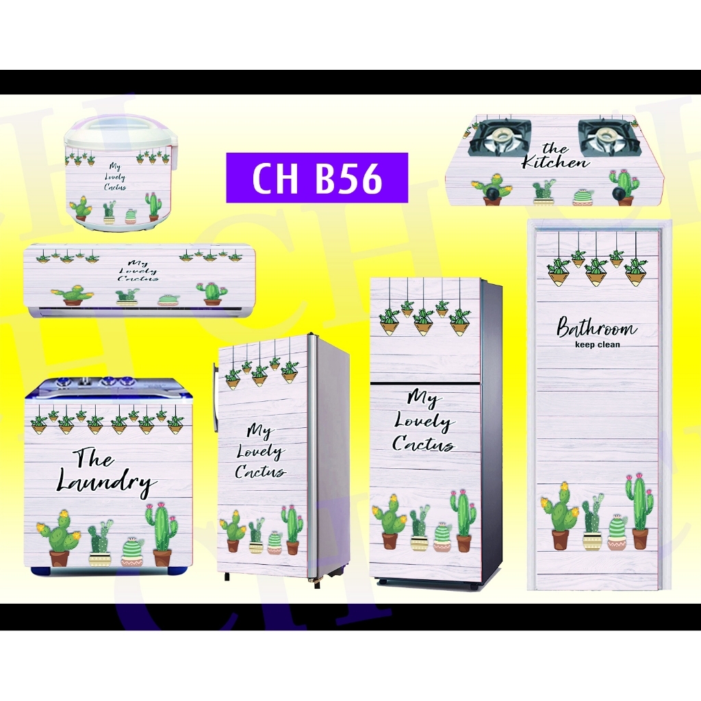 MESIN 1 DOOR & 2 DOOR REFRIGERATOR STICKERS, MAGICOM, STOVE, AC ...