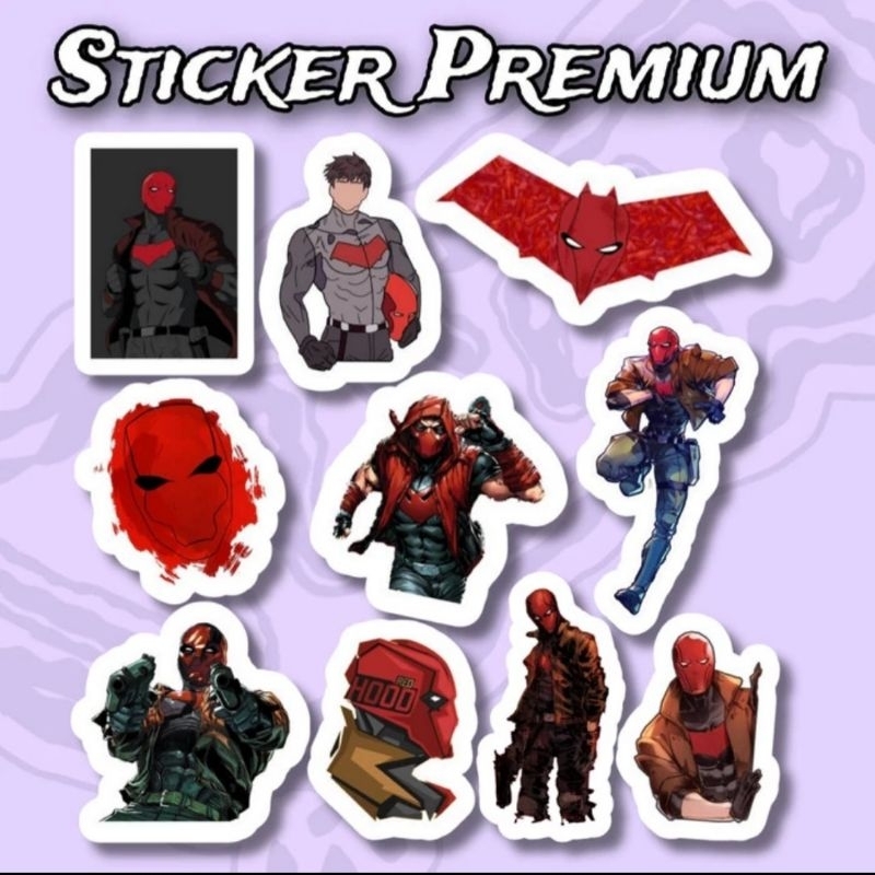 10pcs Premium Waterproof Red Hood Pack Sticker | Shopee Philippines
