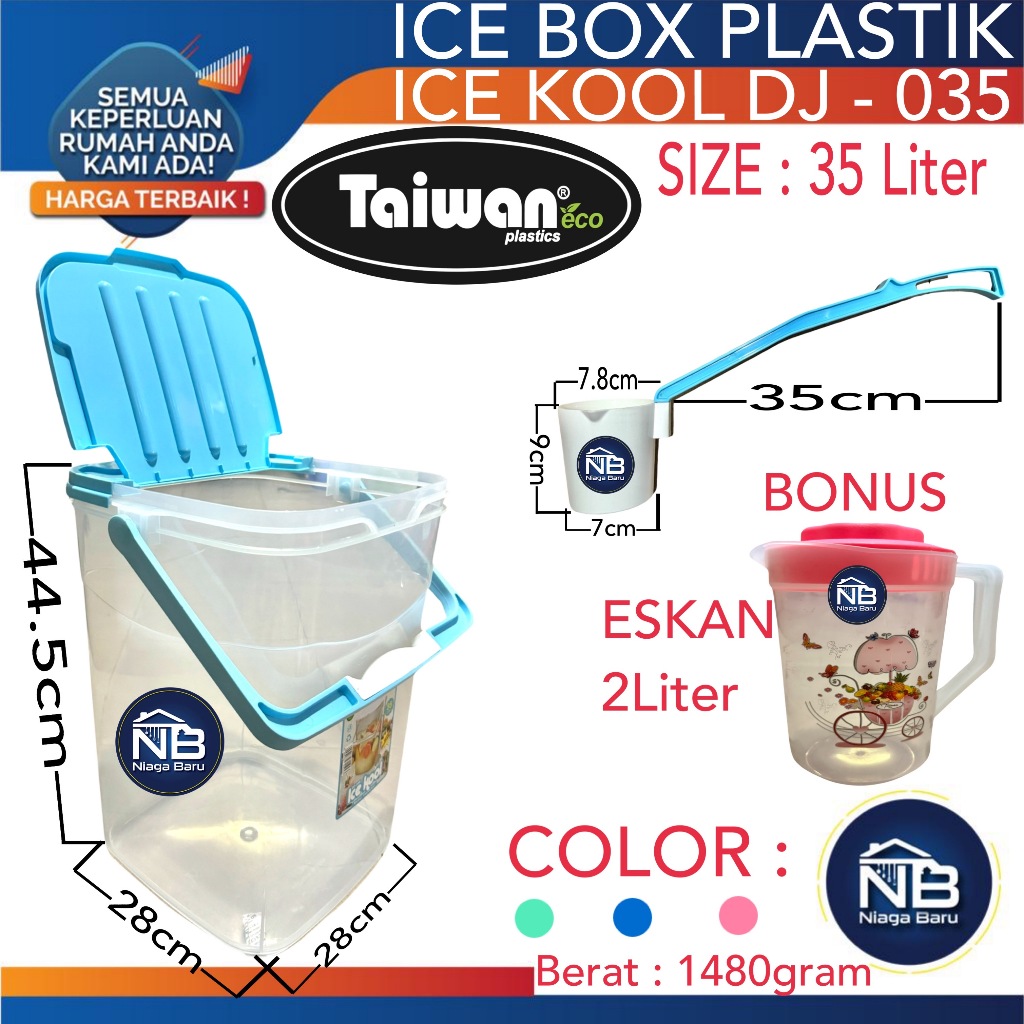 Aquarium ICE Fruit 35 Liter Plastic Drinking Container Taiwan ICE BOX ...
