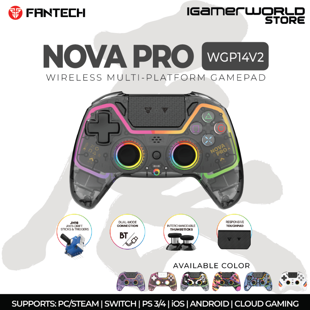 Fantech WGP14 Nova Pro V2 Wireless Gamepad WGP 14 Hall Effect | Shopee ...