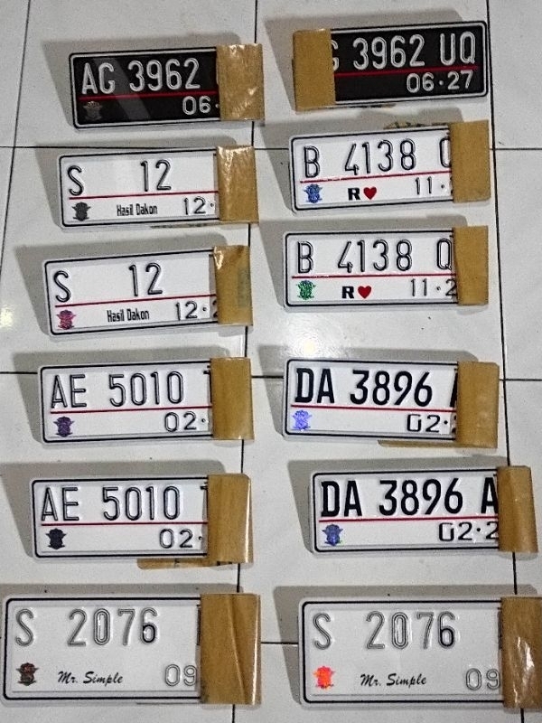 Custom Acrylic Motorcycle Number Plate (1pcs) | Shopee Philippines