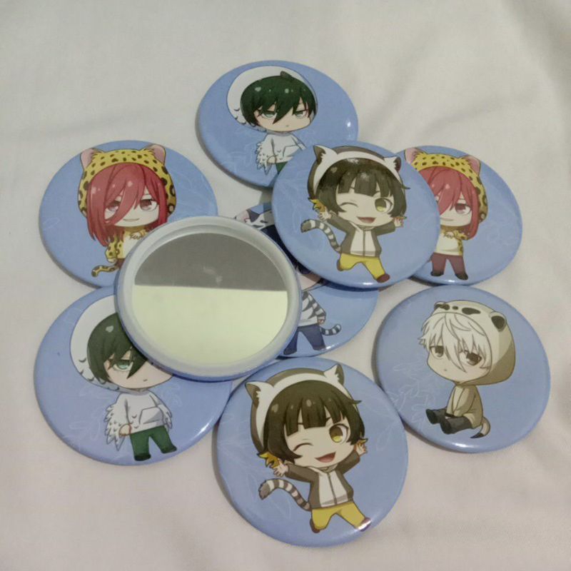 Blue LOCK POCKET MIRROR | Hand MIRROR | Anime ROUND GLASS MIRROR ...