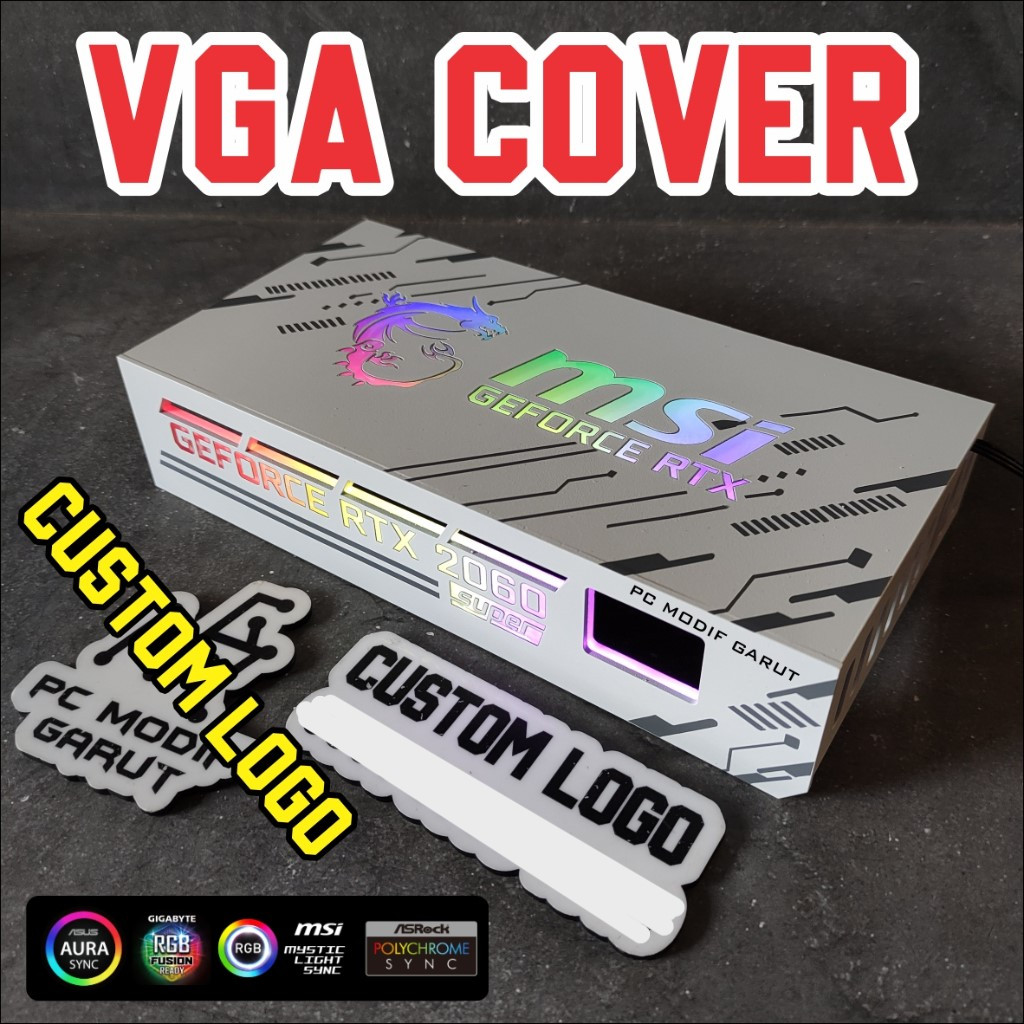 Msi RTX 2060 SUPER CUSTOM VGA COVER LOGO 3 PIN ARGB SYNC | Shopee ...