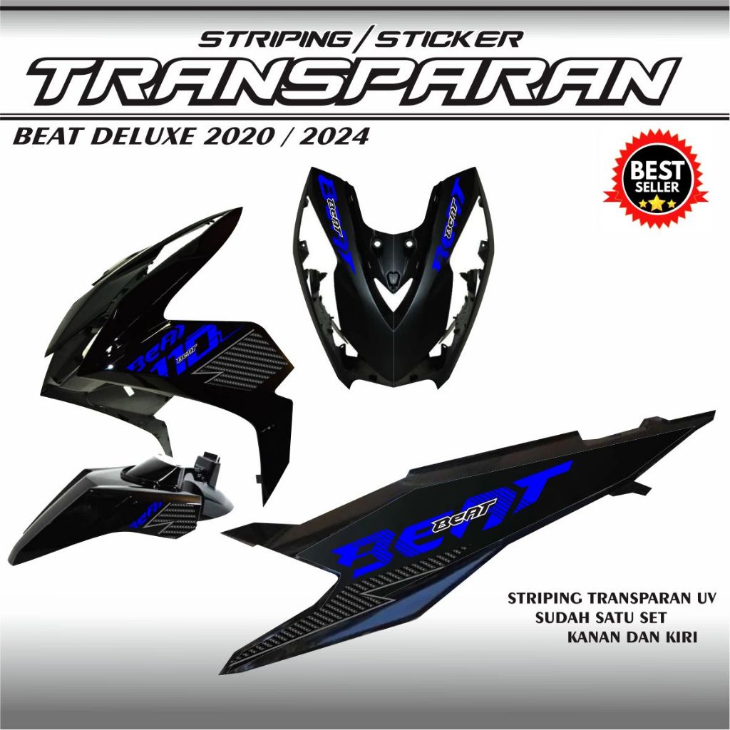 Transparent STRIPING UV BEAT DELUXE / STICKERS BEAT ISS CBS DELUXE ...