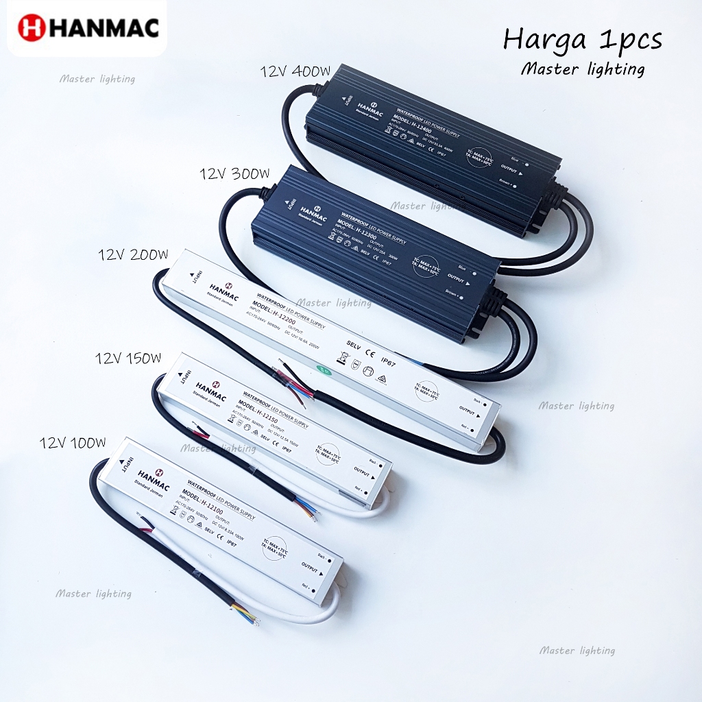 Led Adapter 12v 100w 150w 200w 300w 400w waterproof power supply ip67 ...