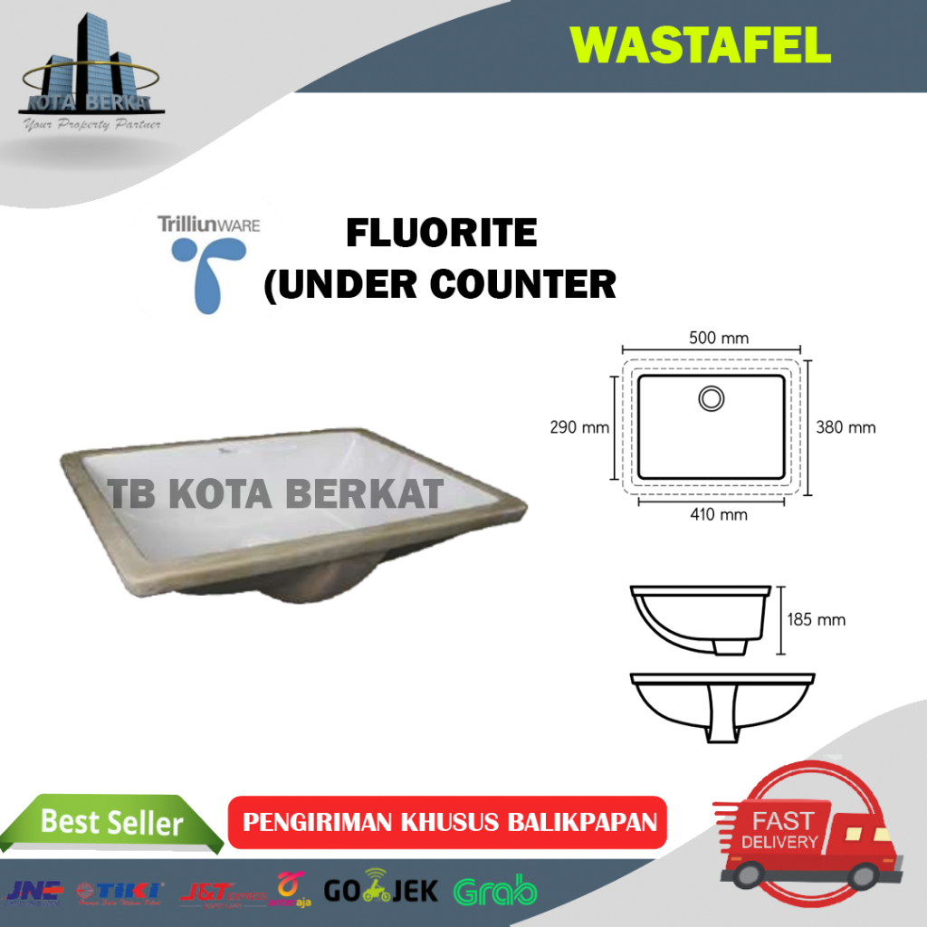 FLUORITE TRILLIONWARE SINK (COUNTER DELER) | Shopee Philippines