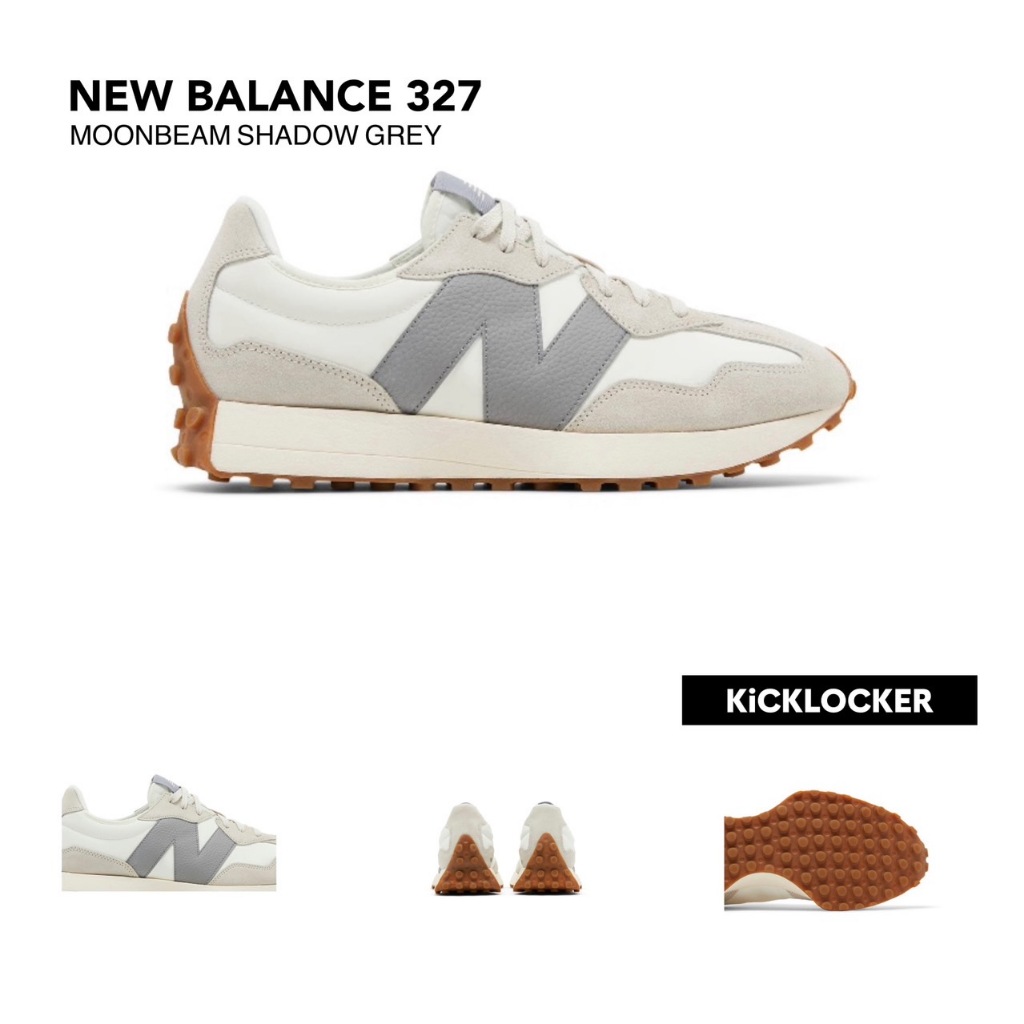 Kicklocker - New Balance 327 Moonbeam Shadow Gray | Shopee Philippines