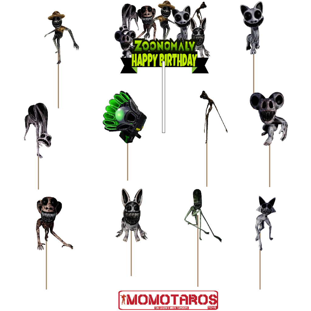 Zoonomaly cake Topper contains 11 pcs | Shopee Philippines