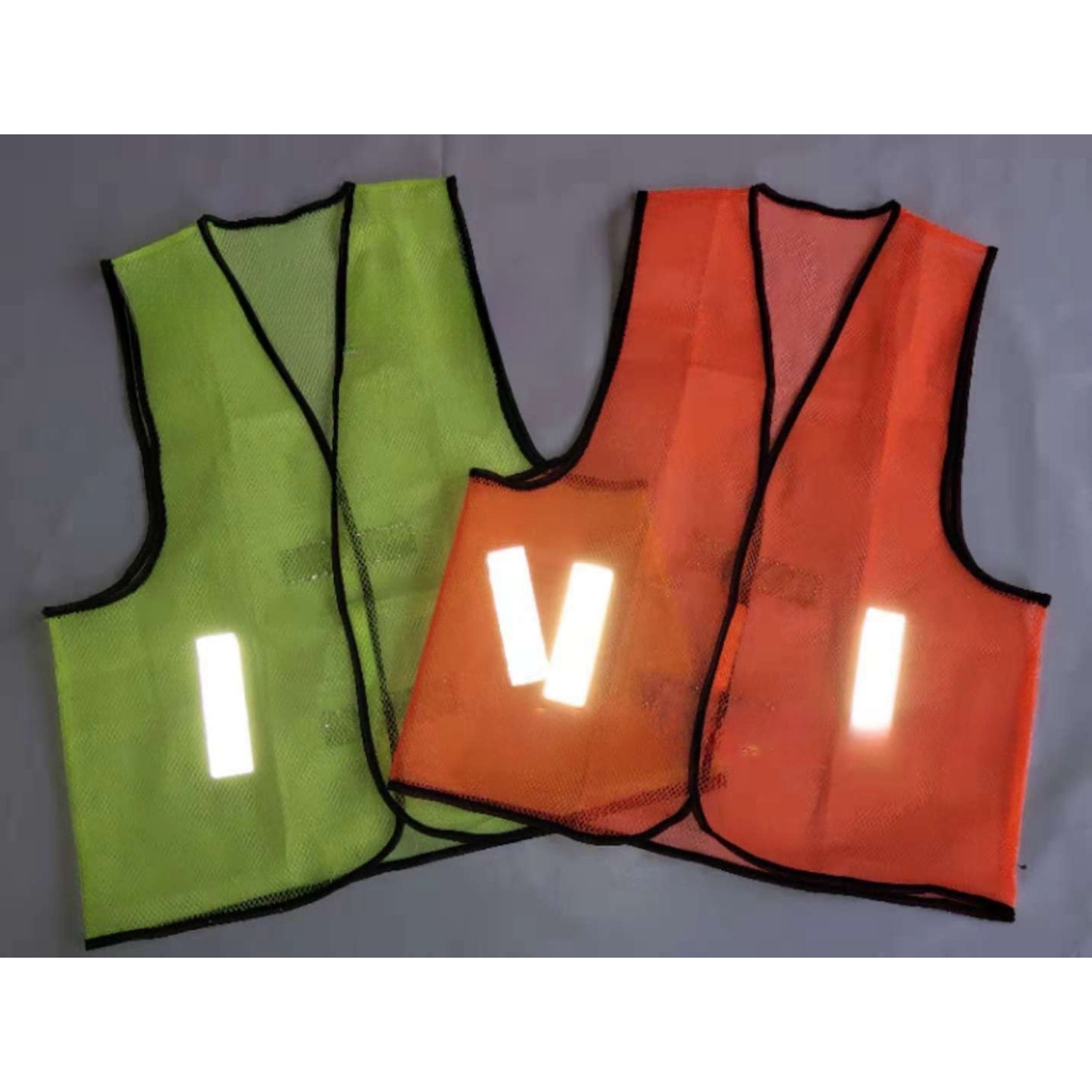 HIJAU Project Safety Vest \ Safety Vest Mesh Net Vest \ orange / green ...