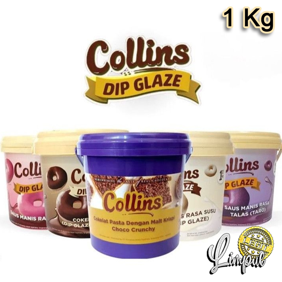 Collins DIP GLAZE All Flavors Buttonscarves CRUNCHY COLLIN 1KG | Shopee ...