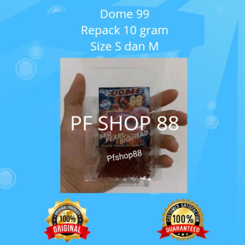 Dome 99 pellets Original Thai Louhan fish food Repack 10 grams | Shopee ...