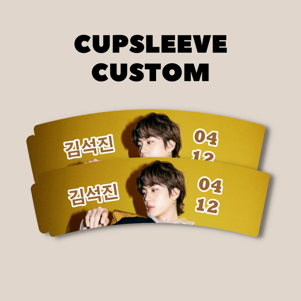 Custom KPOP Freebies Custom Cupsleeve Print | Shopee Philippines