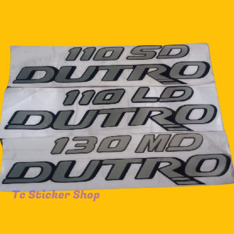Sticker 110 SD / 110 LD / 130 MD for Hino Dutro cars | Shopee Philippines