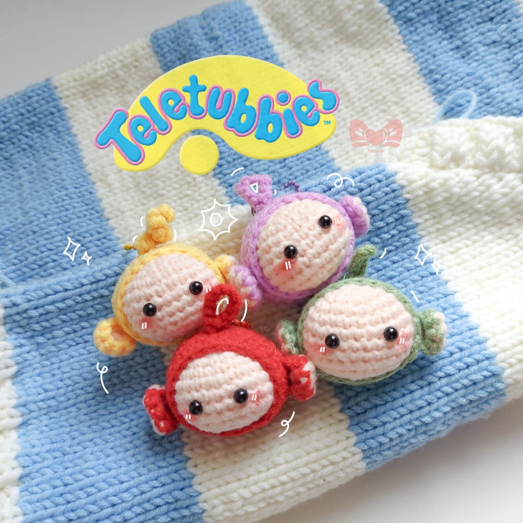 GANTUNGAN Teletubbies Cute Keychain | Teletubbies crochet keychain ...