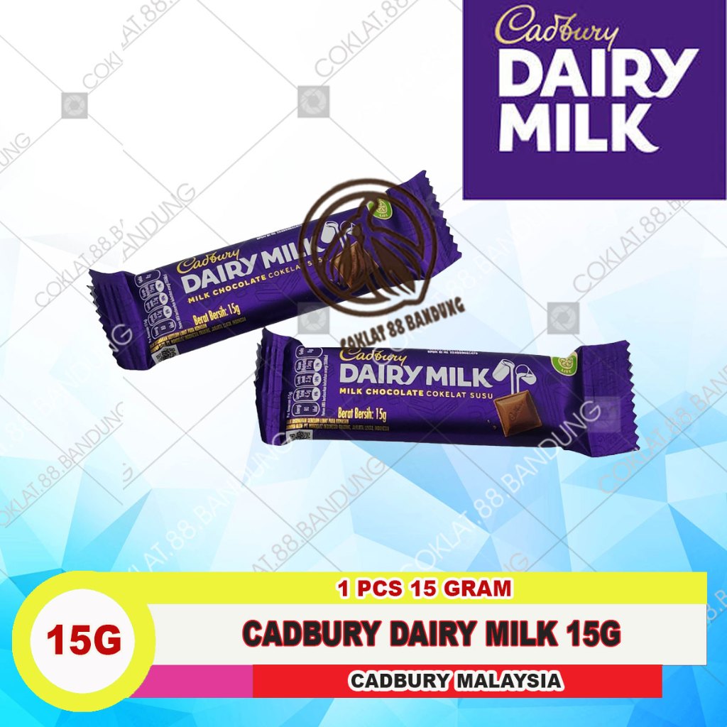 Cadbury DAIRY MILK 15GR, CADBURY 15 GRAM, CADBURY MINI 15G MILK ...