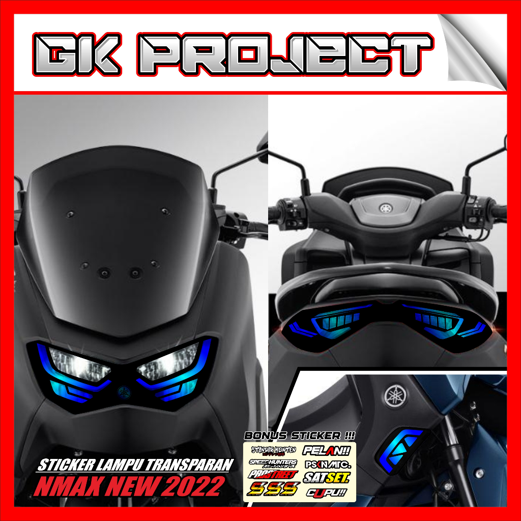 New NMAX 150 Light Stickers, One Set Front and Rear | Yamaha NMAX NEW ...