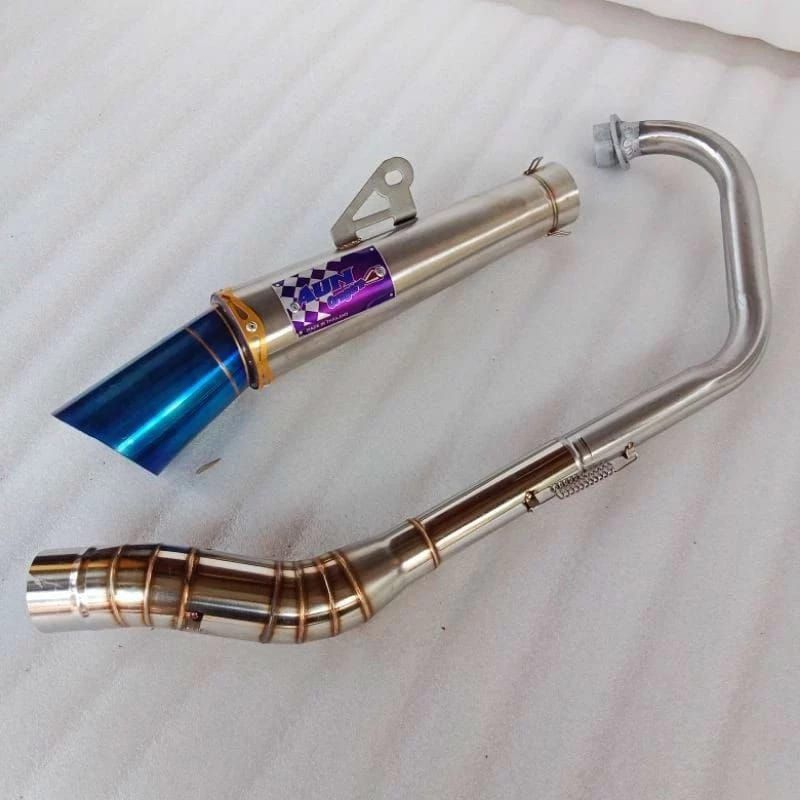 Open canister AUN conical exhaust 1 set big elbow for Tmx 125/155 Tmx ...