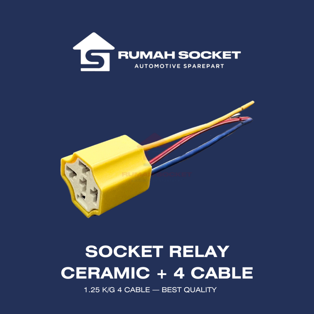 Ceramic CABLE RELAY SOCKET/4-Foot CERAMIC RELAY Housing CABLE SOCKET ...