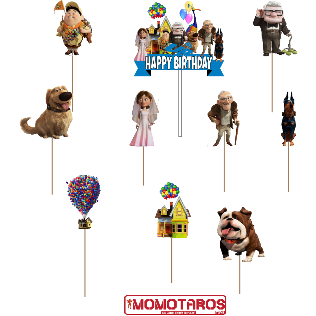 Disney Up cake Topper contains 11 pcs | Shopee Philippines