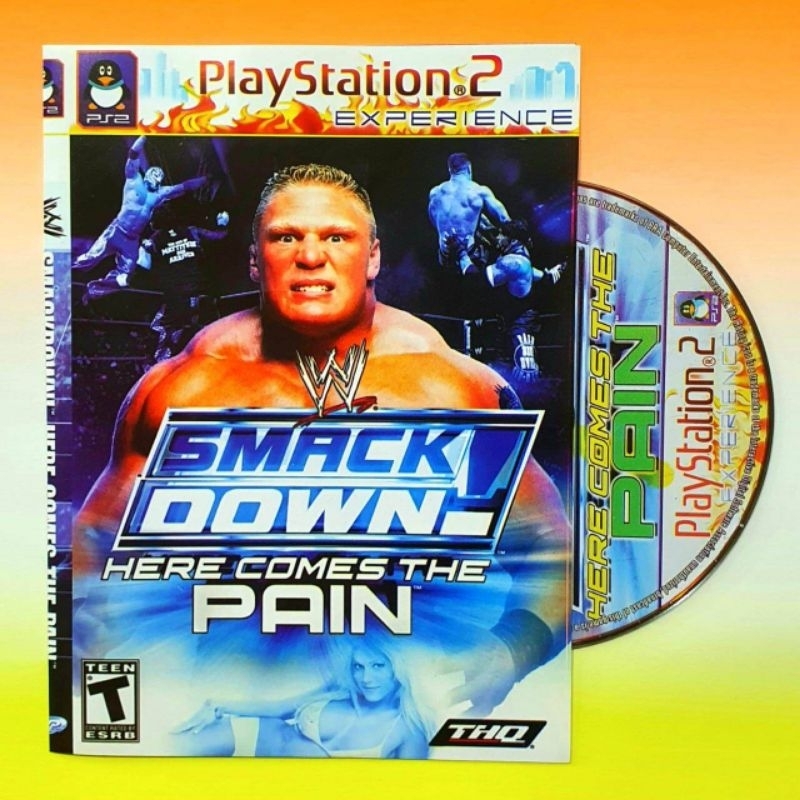 PLAYSTATION 2 SMACK DOWN PAIN GAME CD CASSTATION - GULIT SIMULATION ...