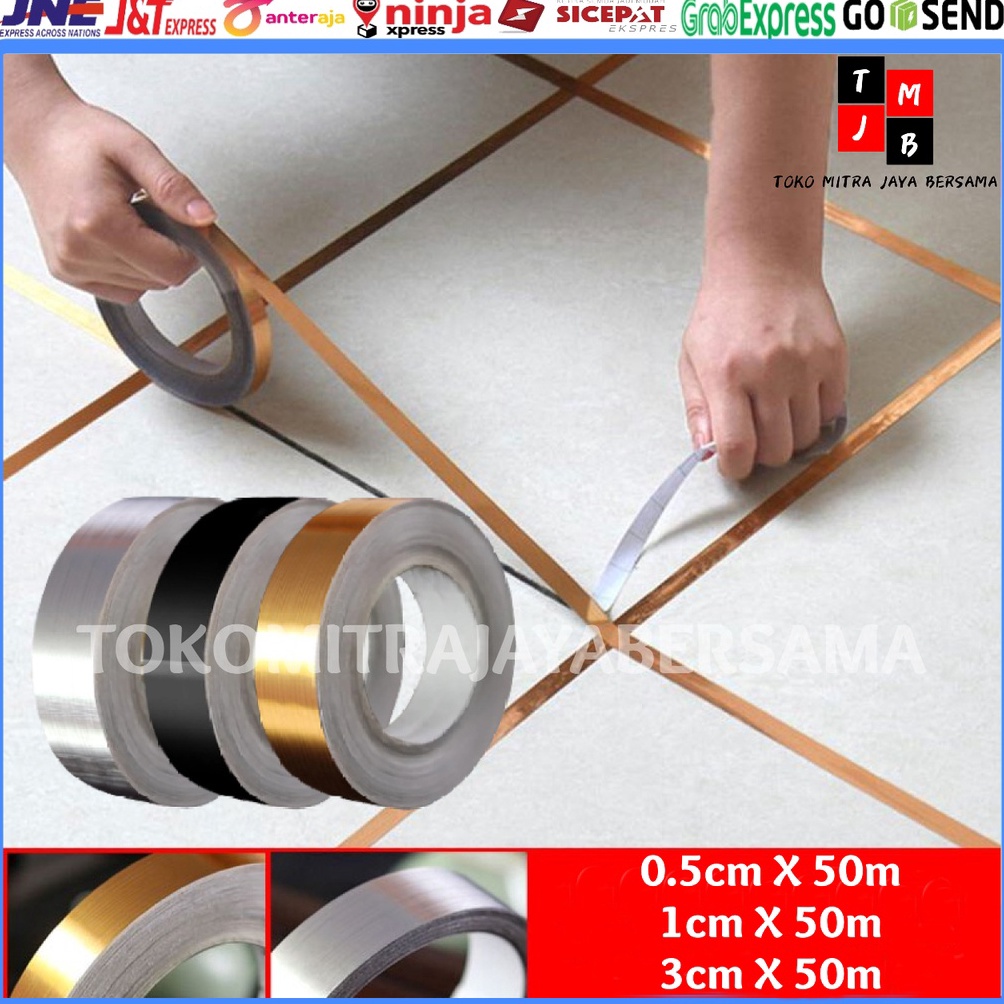55 READY Stock Roll Of Ceramic Grout Floor STICKER Gap Barrier STICKER ...