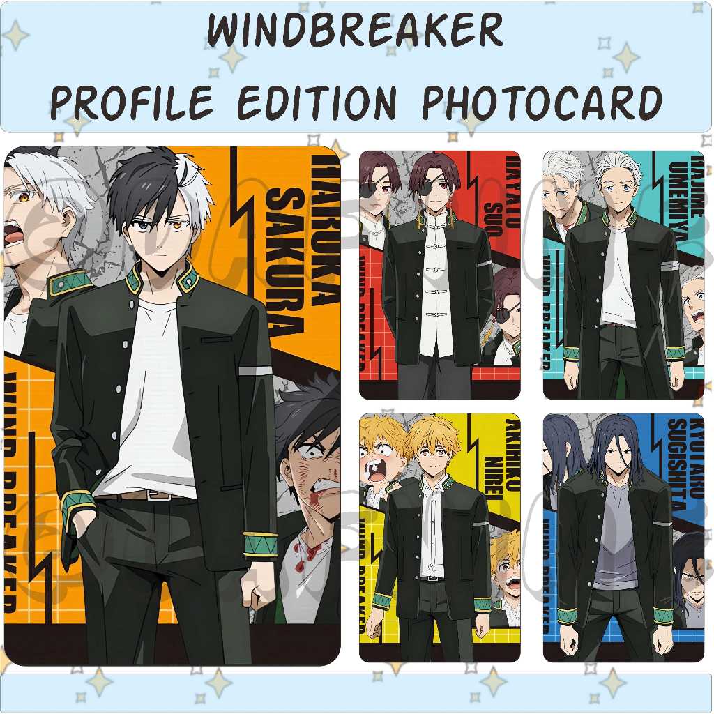 Windbreaker PROFILE EDITION PHOTOCARD ANIME | Shopee Philippines