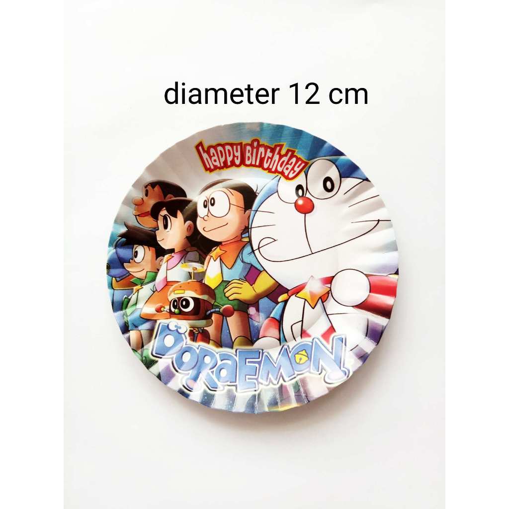10 Sheets Of doraemon Character Birthday Paper Plate | Shopee Philippines