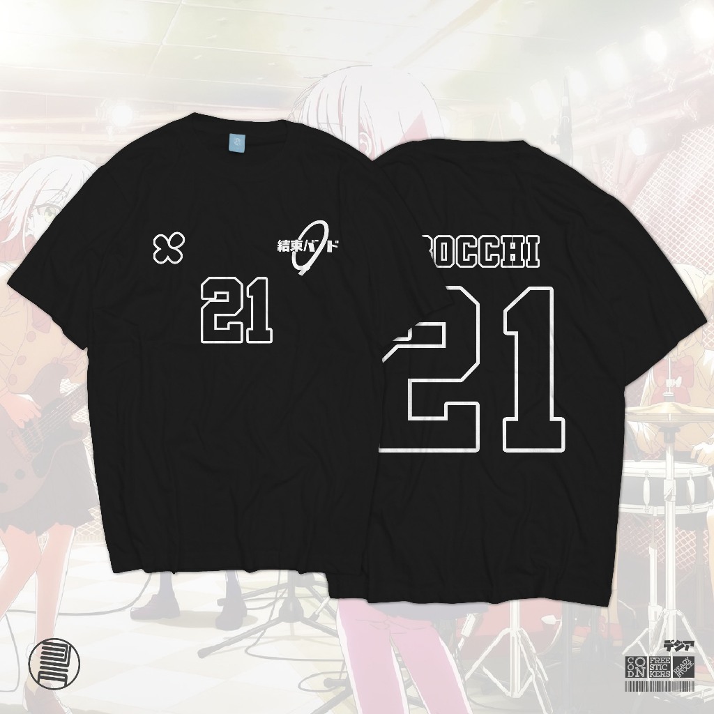 Kaos Kessoku Jersey Bocchi The Rock Ryo Niif Kita Anime Manga T-Shirt ...