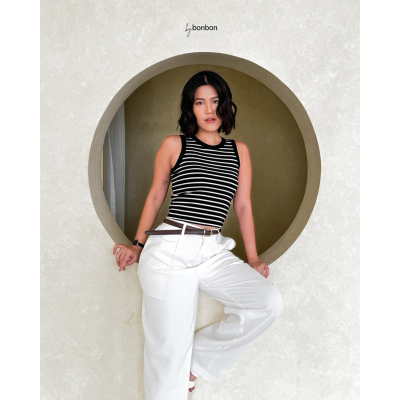 Bybonbonbon - Thea Bra Tank (Include Cup) | Shopee Philippines