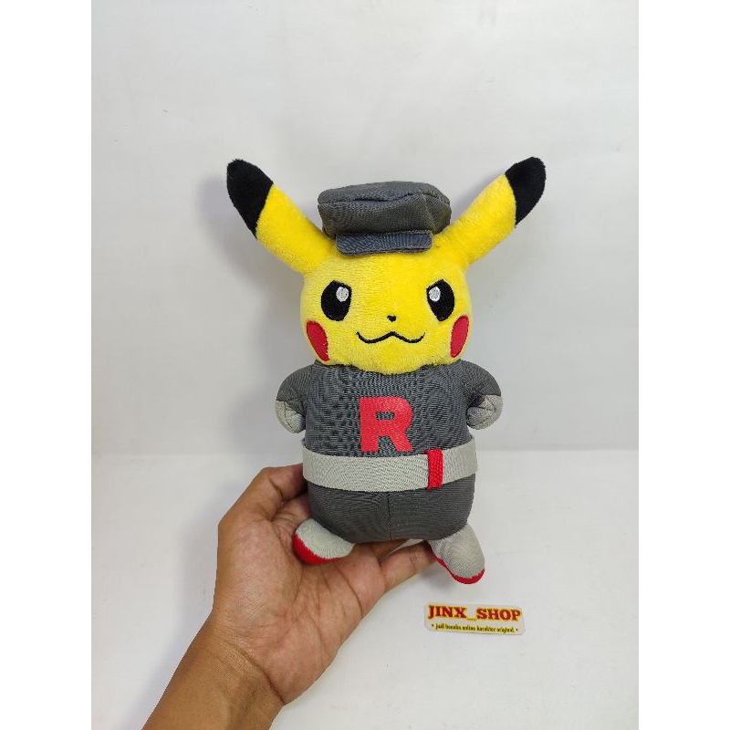 Pikachu costume team rocket original pokemon doll | Shopee Philippines