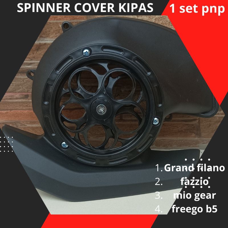 GRAND FILANO FAZZIO MIO GEAR FREEGO B5 SPINNER FAN COVER 1 SET PNP ...