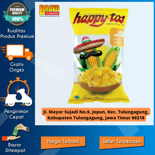 Bravo Supermarket Tulungagung - HAPPYTOS NACHO CHEESE 140G | Shopee ...