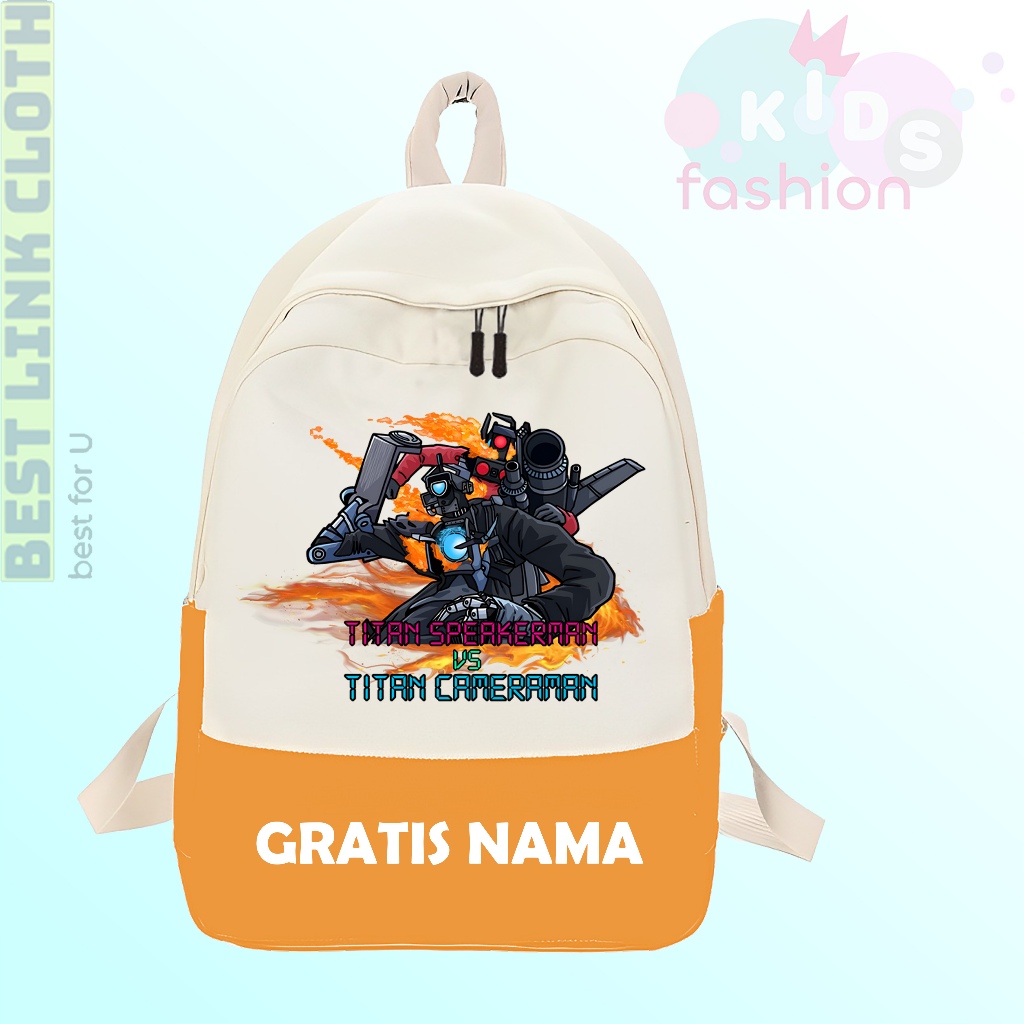 Titan Cameraman & Titan Speakerman School Backpack Destroyed Skibidi ...