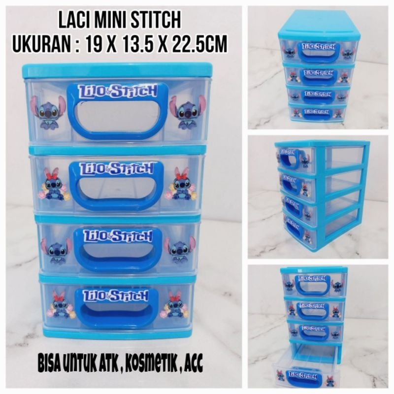 Lilostitch 4-story Stitch Drawer Rack - Character Stacking Drawer ...