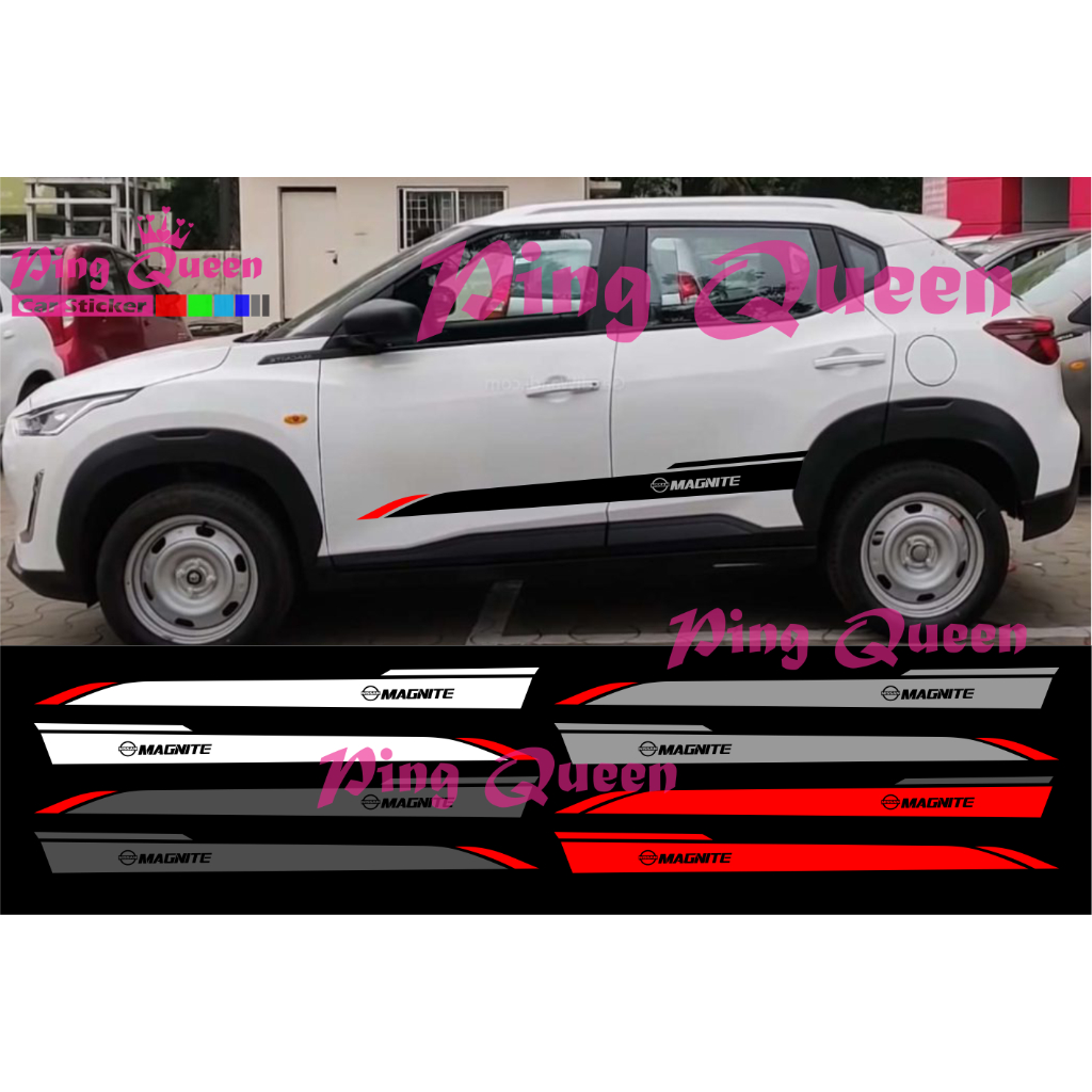 Magnite CAR CUTTING STICKER NISSAN MAGNITE CAR LIST STICKER | Shopee ...