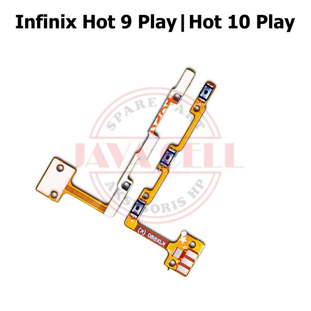 Flexible On Off+Volume Infinix Hot 9 Play X680 - Hot 10 Play X688 ...
