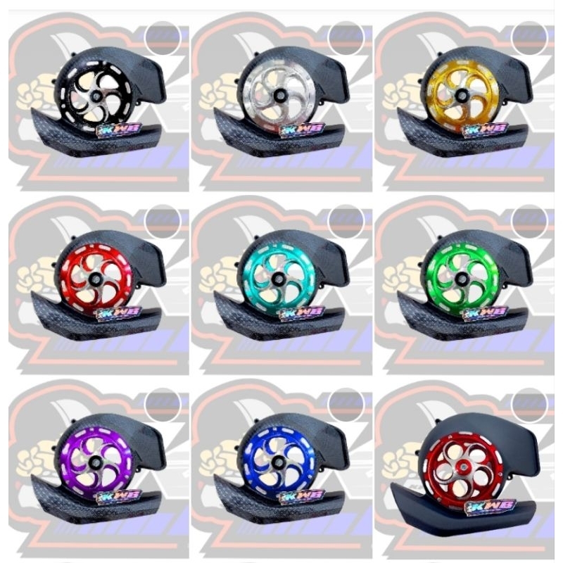 MESIN Close the fan cover carbon wtp engine set aluminum rotary spinner ...