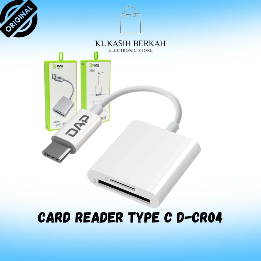 Dap Card Reader D-CR04 USB 2.0 480Mbps Type C to SD/TF - Original 1pcs ...